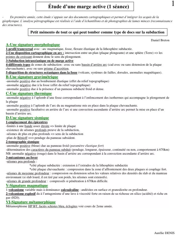 PPT - Étude d’une marge active (1 séance) PowerPoint Presentation, free ...