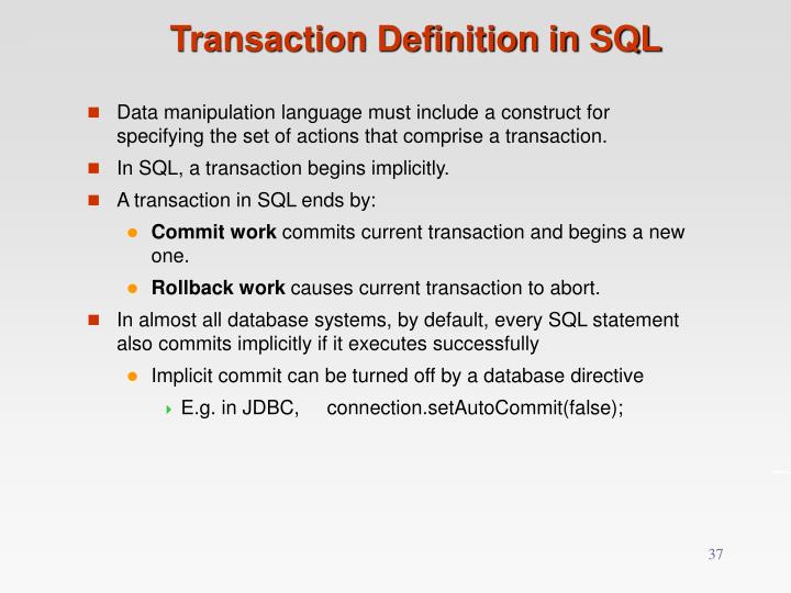 PPT - Chapter 16: Transaction Management PowerPoint Presentation - ID ...
