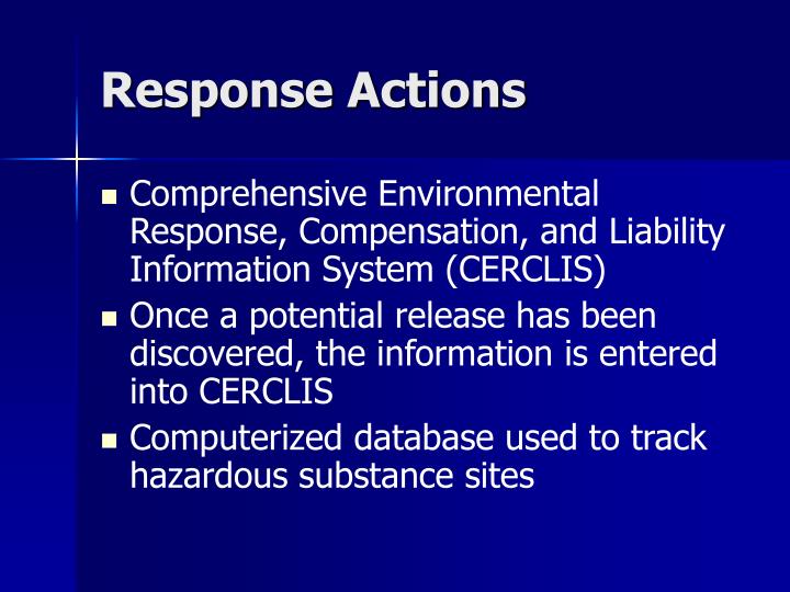PPT - Comprehensive Environmental Response, Compensation, and Liability ...