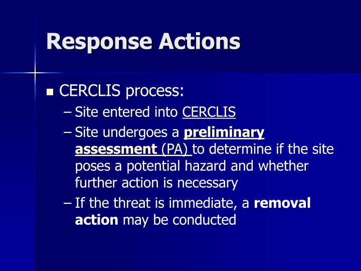 PPT - Comprehensive Environmental Response, Compensation, and Liability ...