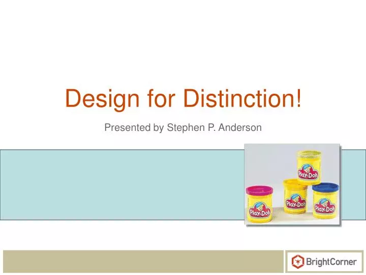 PPT - Design for Distinction! PowerPoint Presentation, free download ...