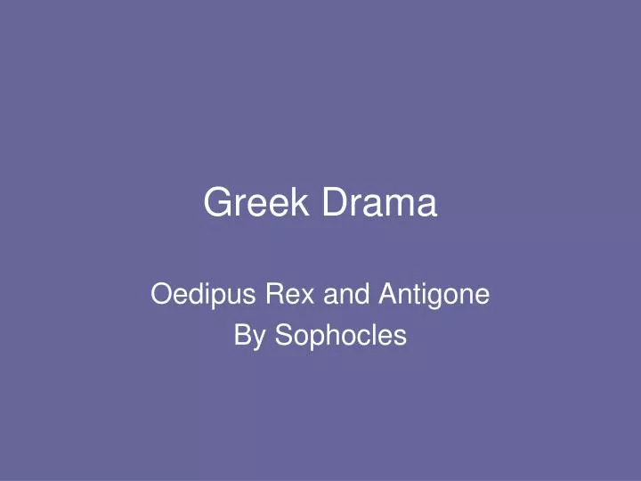 PPT - Greek Drama PowerPoint Presentation, free download - ID:5403365