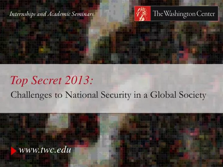 PPT - Top Secret 2013: PowerPoint Presentation, free download - ID:5403481