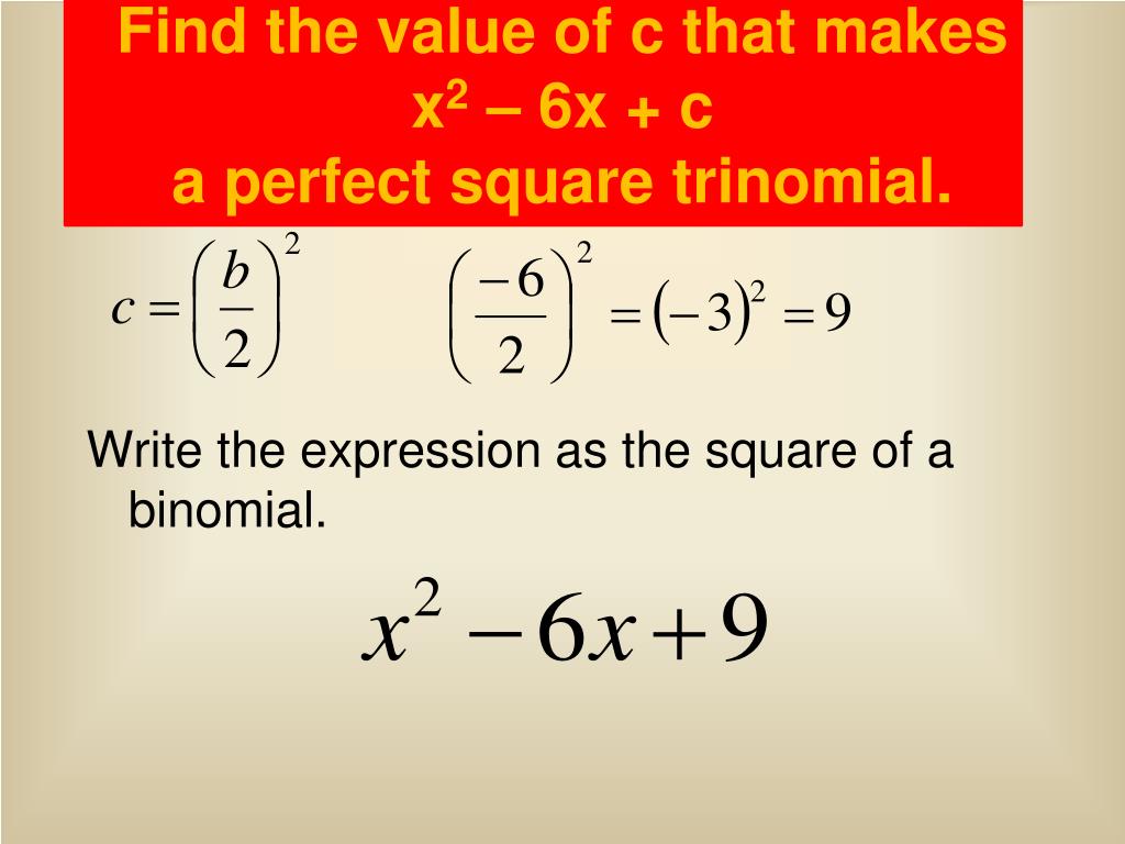 PPT Completing The Square 1 7 PowerPoint Presentation Free Download ID 5403582