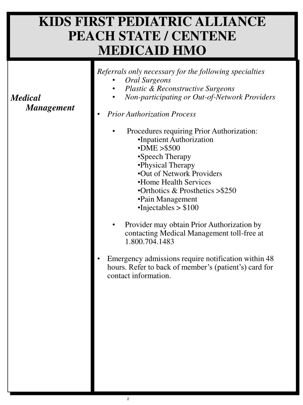 PPT - Peach State Health Plan - Medicaid HMO June 1, 2006 PowerPoint ...