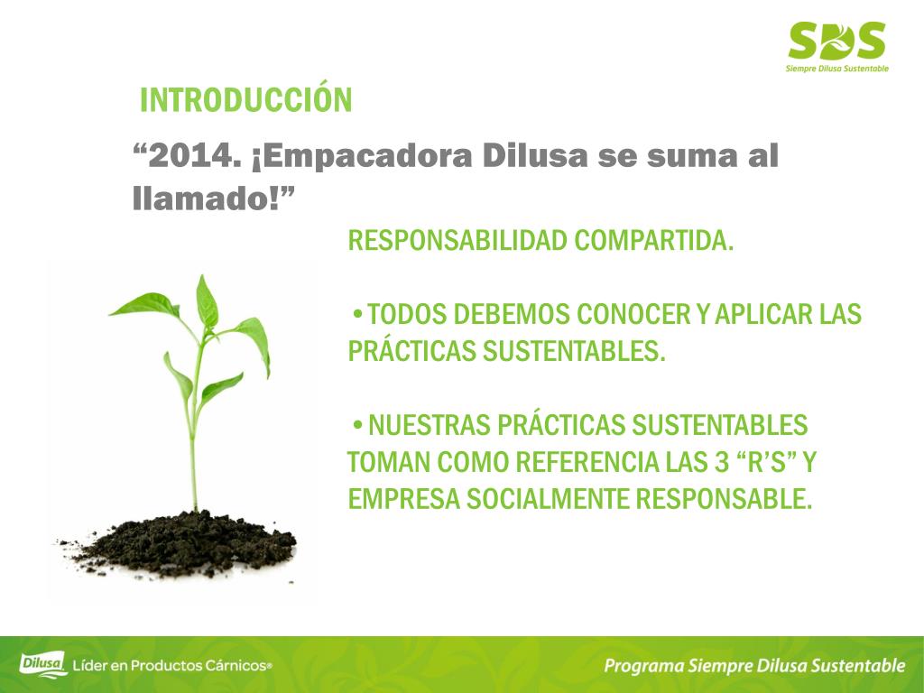 PPT - “2014. ¡Empacadora Dilusa se suma al llamado!” PowerPoint ...