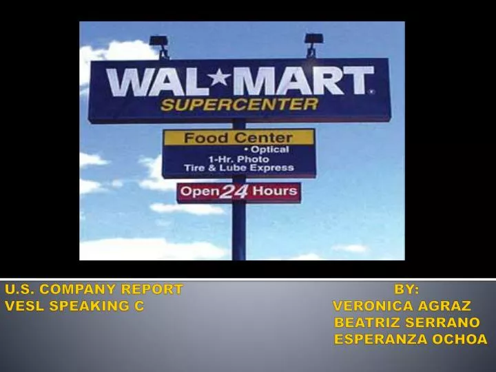 PPT - The company was founded by SAM WALTON in 1962 THE FIRST WAL-MART ...