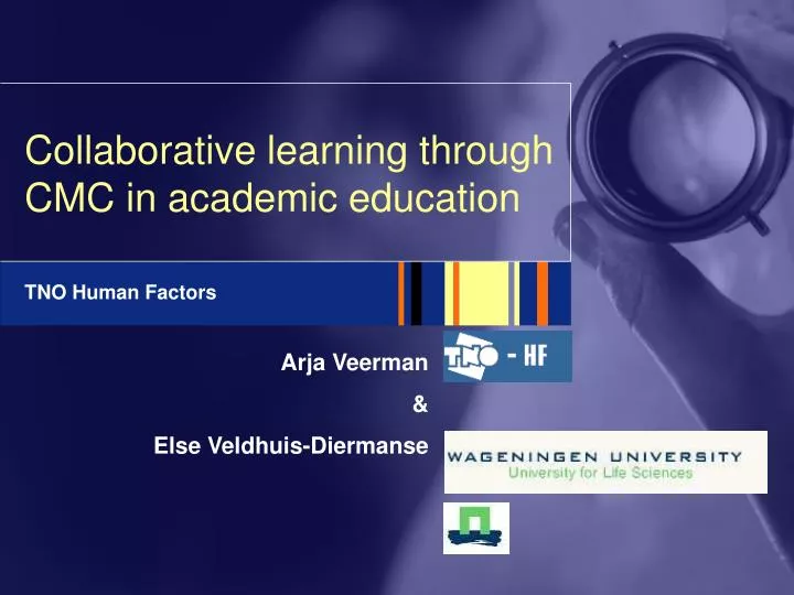 PPT - Collaborative learning through CMC in academic education ...