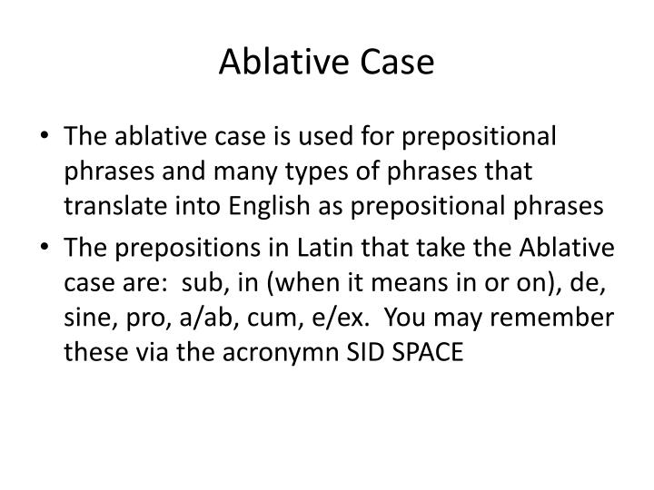 PPT Ablative Case PowerPoint Presentation ID 5405378 PPT Ablative Case PowerPoint Presentation ID 5405378