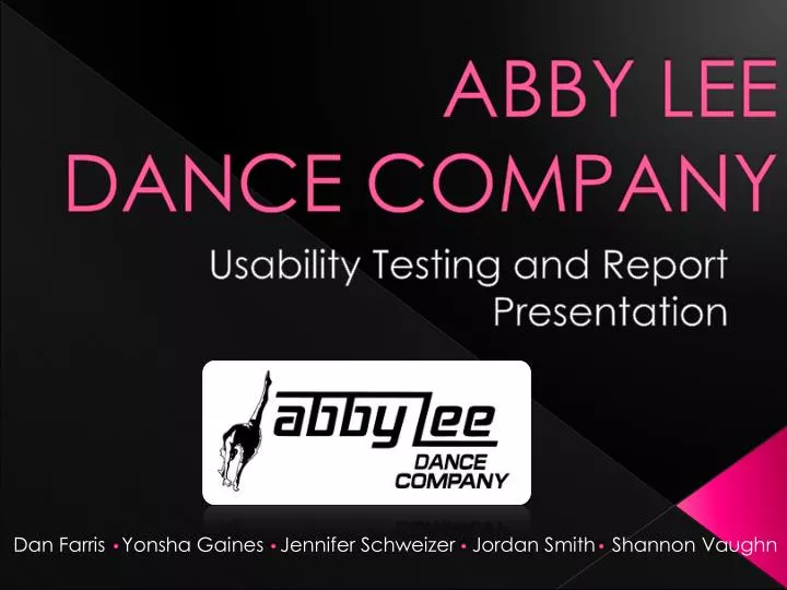 PPT - ABBY LEE DANCE COMPANY PowerPoint Presentation, free download - ID:5405692