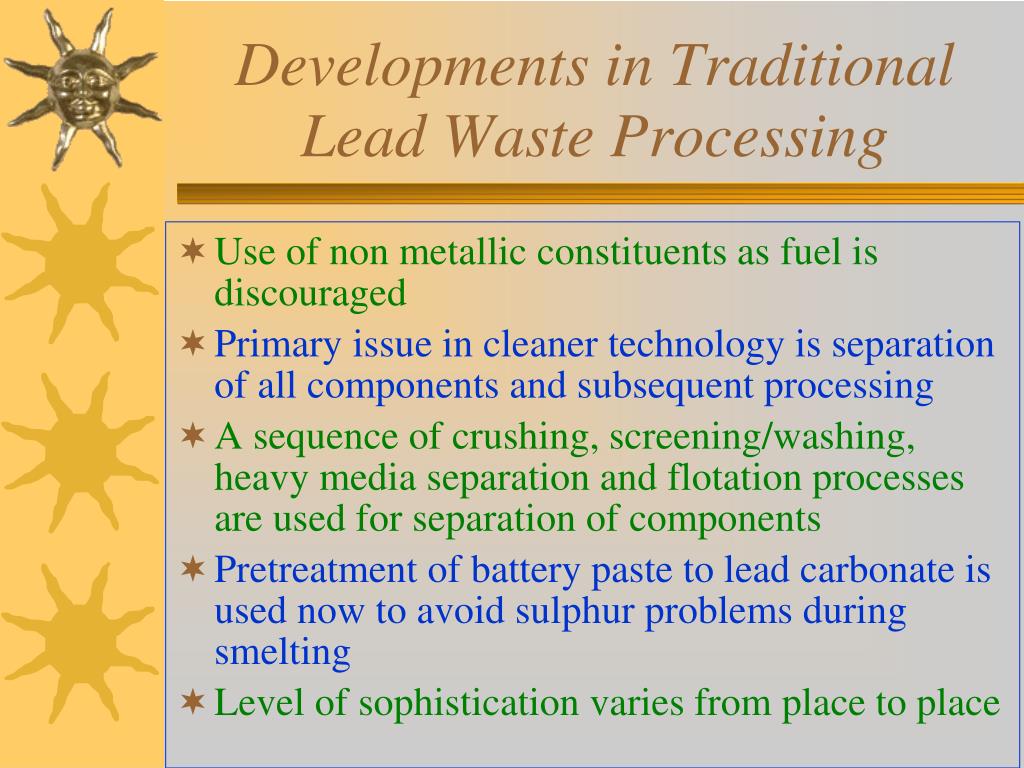 PPT - Feasible Environmental Solutions for Small Scale Secondary Lead ...