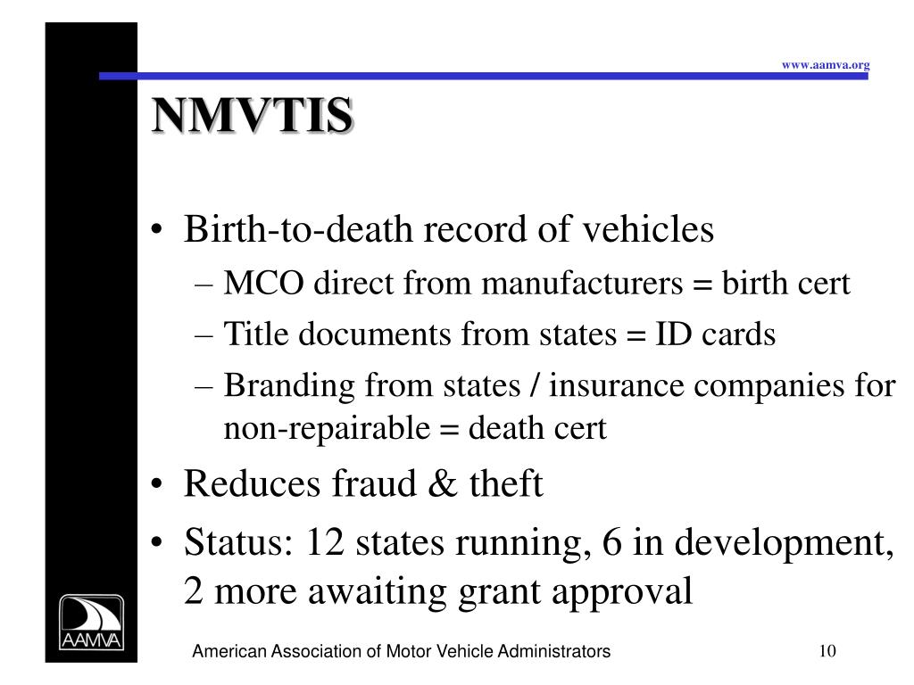 PPT - AAMVA Update 28th International Traffic Records Forum Orlando ...