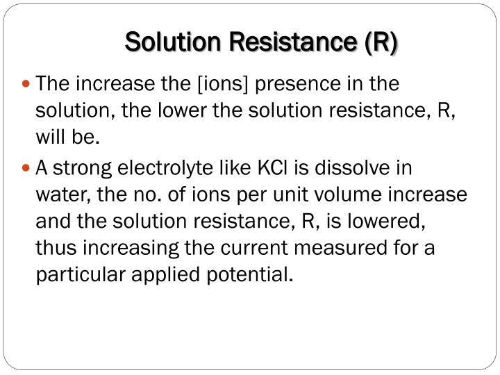 PPT - ELECTROLYTE CONDUCTANCE PowerPoint Presentation - ID:5407668