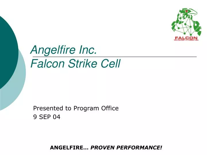 PPT - Angelfire Inc. Falcon Strike Cell PowerPoint Presentation, free ...