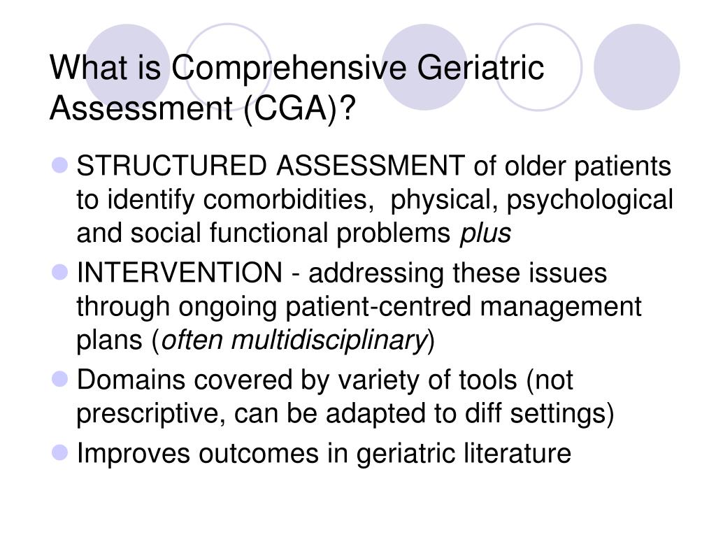 PPT - Comprehensive geriatric assessment in older people undergoing ...