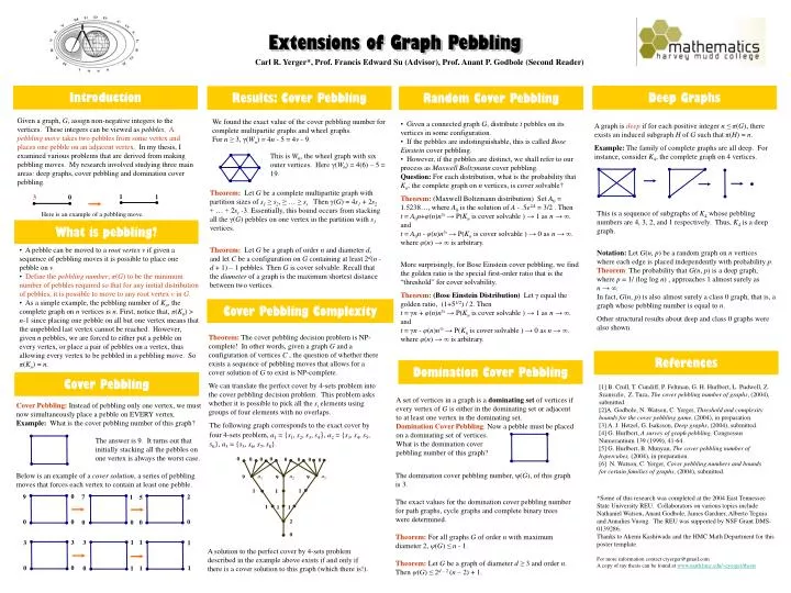 PPT - Extensions of Graph Pebbling PowerPoint Presentation, free ...