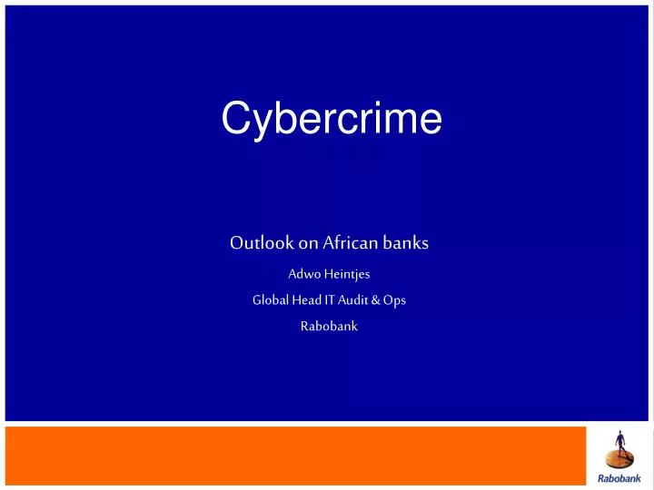 PPT - Cybercrime PowerPoint Presentation, free download - ID:5410724