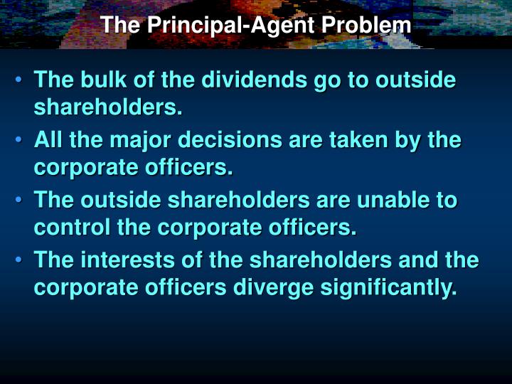 PPT - The Principal-Agent Problem PowerPoint Presentation - ID:5410798