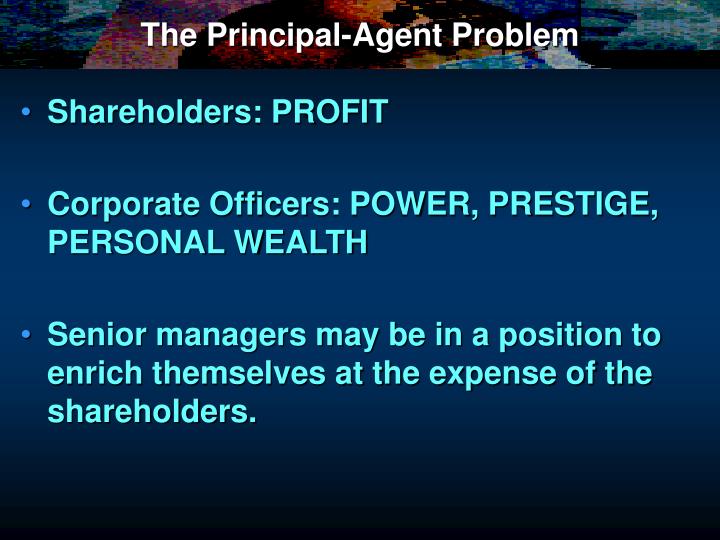 PPT - The Principal-Agent Problem PowerPoint Presentation - ID:5410798
