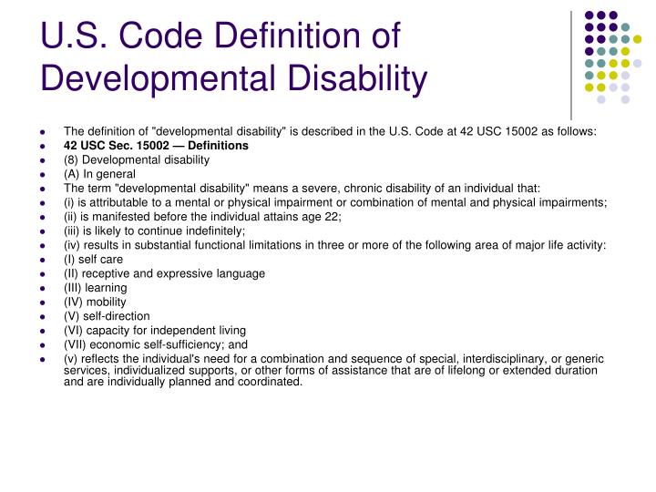 PPT - Developmental Disabilities PowerPoint Presentation - ID:5410882