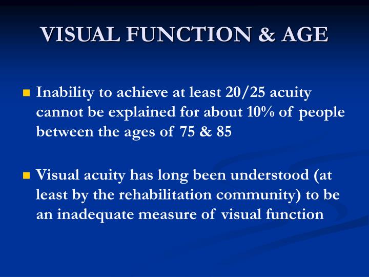 PPT - Normal Vision: Age is in the Eye of the Beholder PowerPoint ...