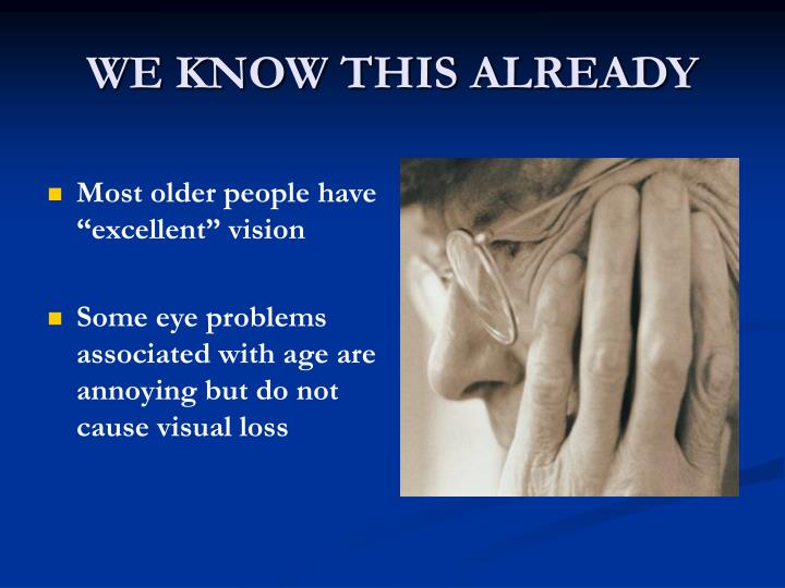 PPT - Normal Vision: Age is in the Eye of the Beholder PowerPoint ...