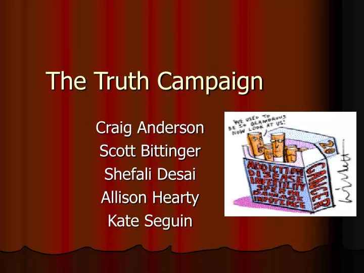 PPT - The Truth Campaign PowerPoint Presentation, free download - ID ...