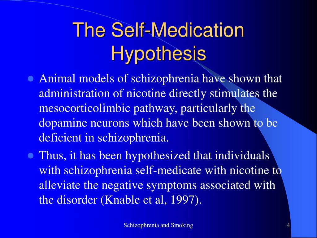 PPT - Schizophrenia and Smoking: Understanding the Relationship and ...