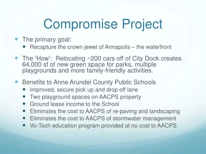 PPT - Compromise Project PowerPoint Presentation, free download - ID ...