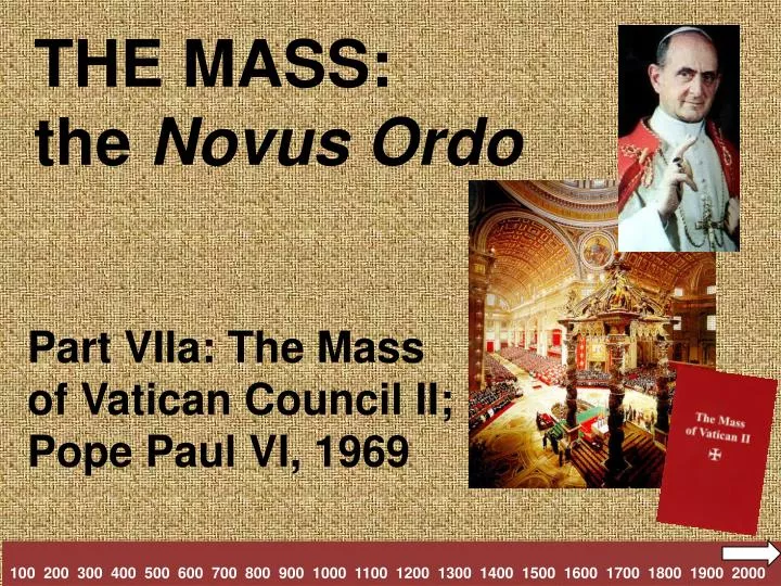 PPT - THE MASS: the Novus Ordo PowerPoint Presentation, free download ...