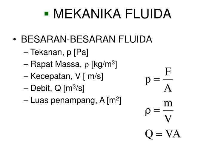 PPT - MEKANIKA FLUIDA PowerPoint Presentation, free download - ID:5416016