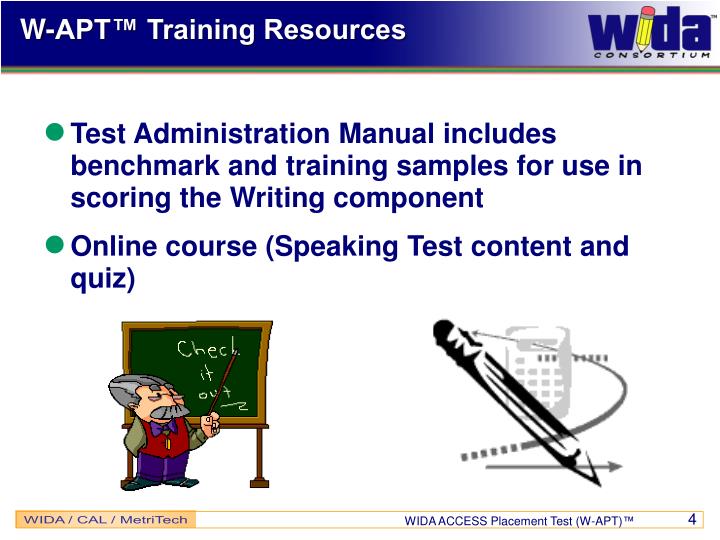 PPT - Administering the WIDA ACCESS Placement Test (W-APT)™ Georgia ...