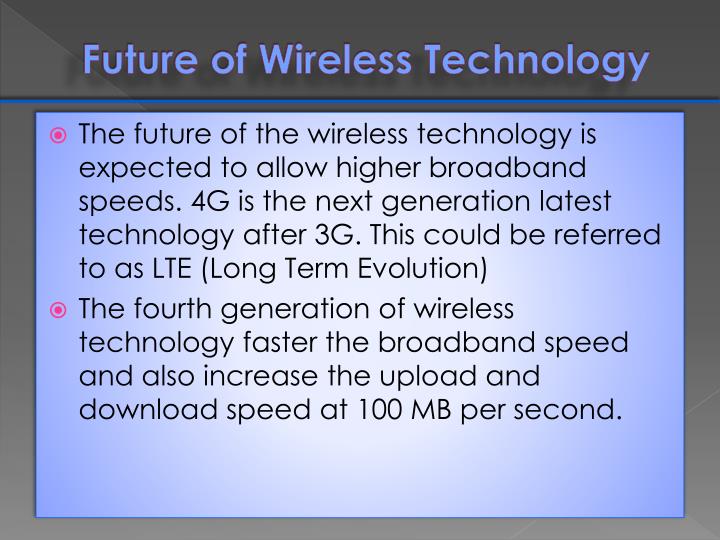 PPT - WIRELESS TECHNOLOGY PowerPoint Presentation - ID:5416781