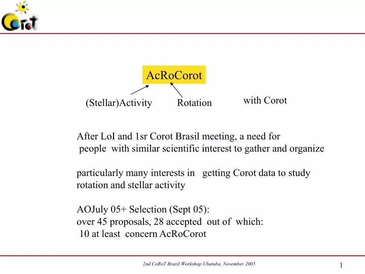 PPT - AcRoCorot PowerPoint Presentation, free download - ID:5417065