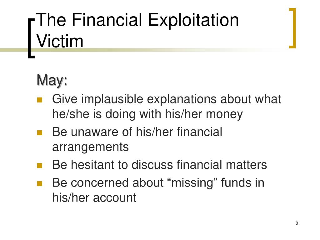 PPT - Preventing Financial Exploitation of Adults PowerPoint ... PPT - Preventing Financial Exploitation of Adults PowerPoint ...