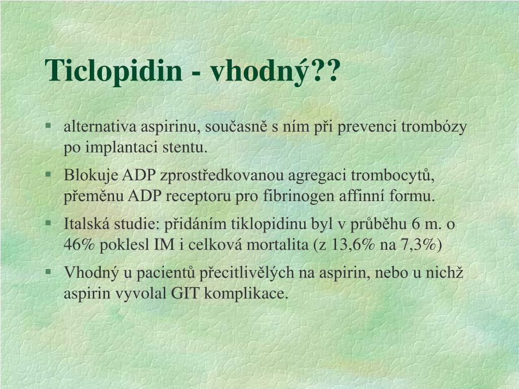 PPT - Farmakoterapie Ischemické choroby srdeční. PowerPoint ...