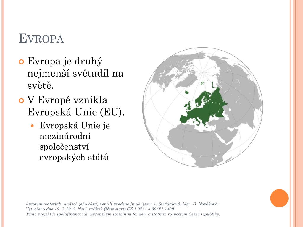 PPT - č. 21 – Česká republika a Evropa – opakování 8. a 9. ročník ...