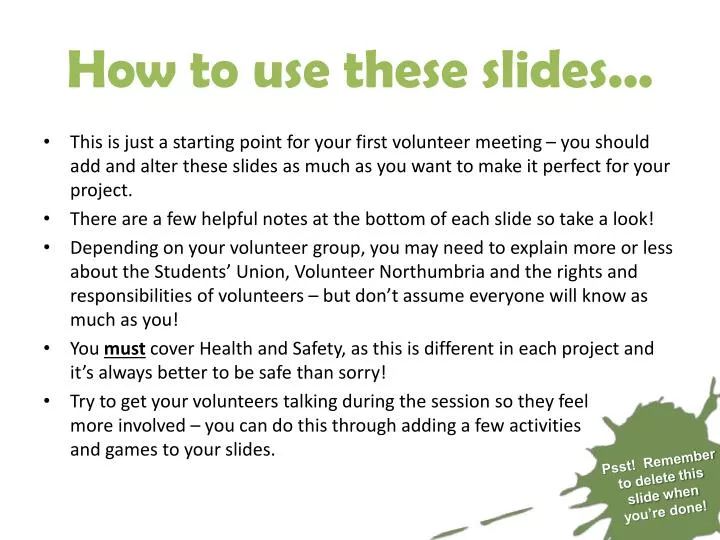 PPT - How to use these slides... PowerPoint Presentation, free download ...
