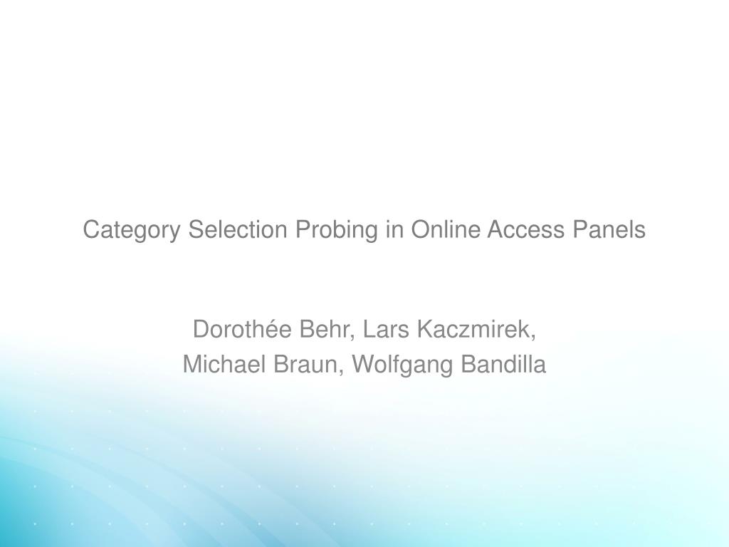 PPT - Designing Surveys for Mobile Devices: Pocket-Sized Surveys That ...
