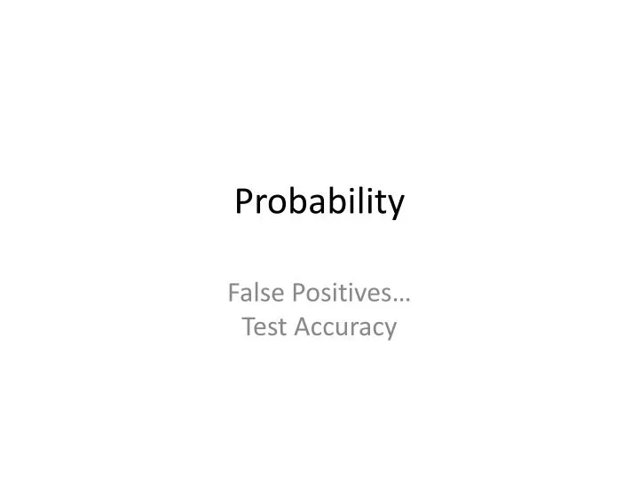 PPT - Probability PowerPoint Presentation, free download - ID:5418536