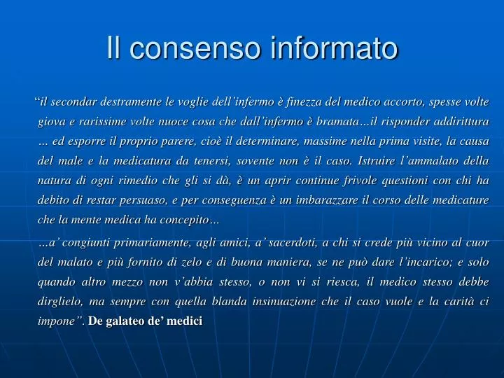 PPT - Il consenso informato PowerPoint Presentation, free download - ID ...