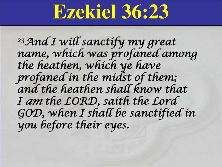 PPT - Ezekiel Chapter 36 PowerPoint Presentation - ID:5419261