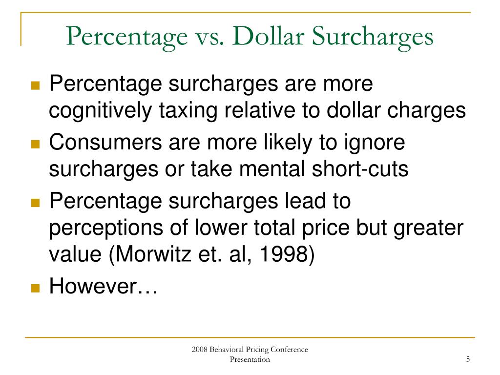 PPT - Understanding Surcharges: The Impact of Restaurant Gratuities on ...