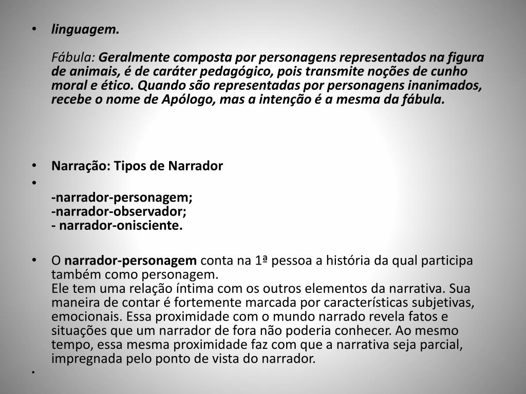 Ppt Narração Powerpoint Presentation Free Download Id 5420226