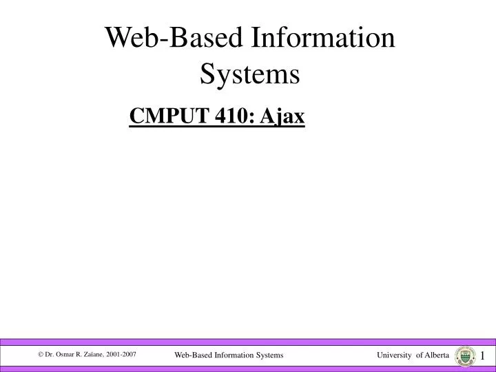 PPT - Web-Based Information Systems PowerPoint Presentation, free ...