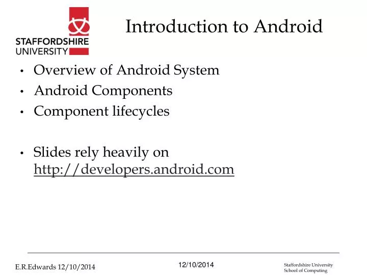 PPT - Introduction to Android PowerPoint Presentation, free download ...