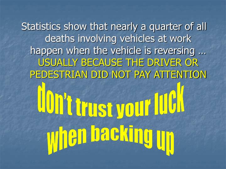 PPT - Backing & Spotter Safety PowerPoint Presentation - ID:5422245