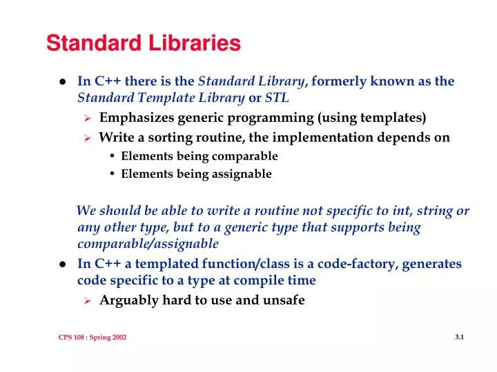 PPT - Standard Libraries PowerPoint Presentation, free download - ID ... PPT - Standard Libraries PowerPoint Presentation, free download - ID ...