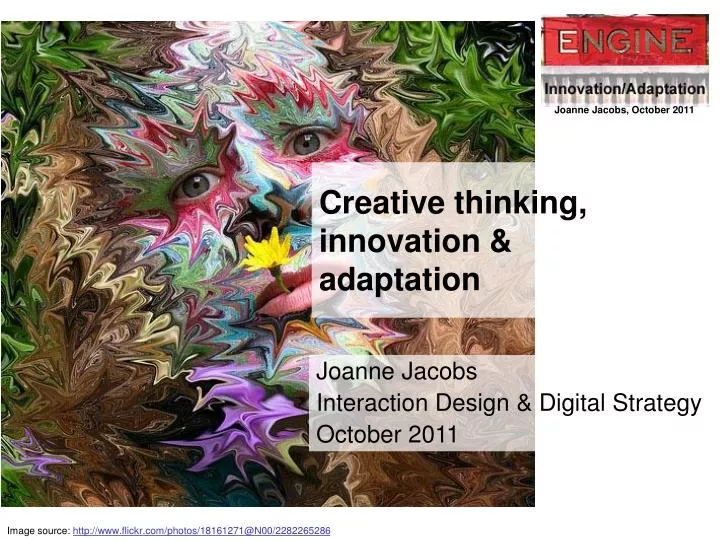 PPT - Creative thinking, innovation & adaptation PowerPoint ...