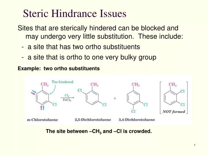PPT - Steric Hindrance Issues PowerPoint Presentation, free download ...